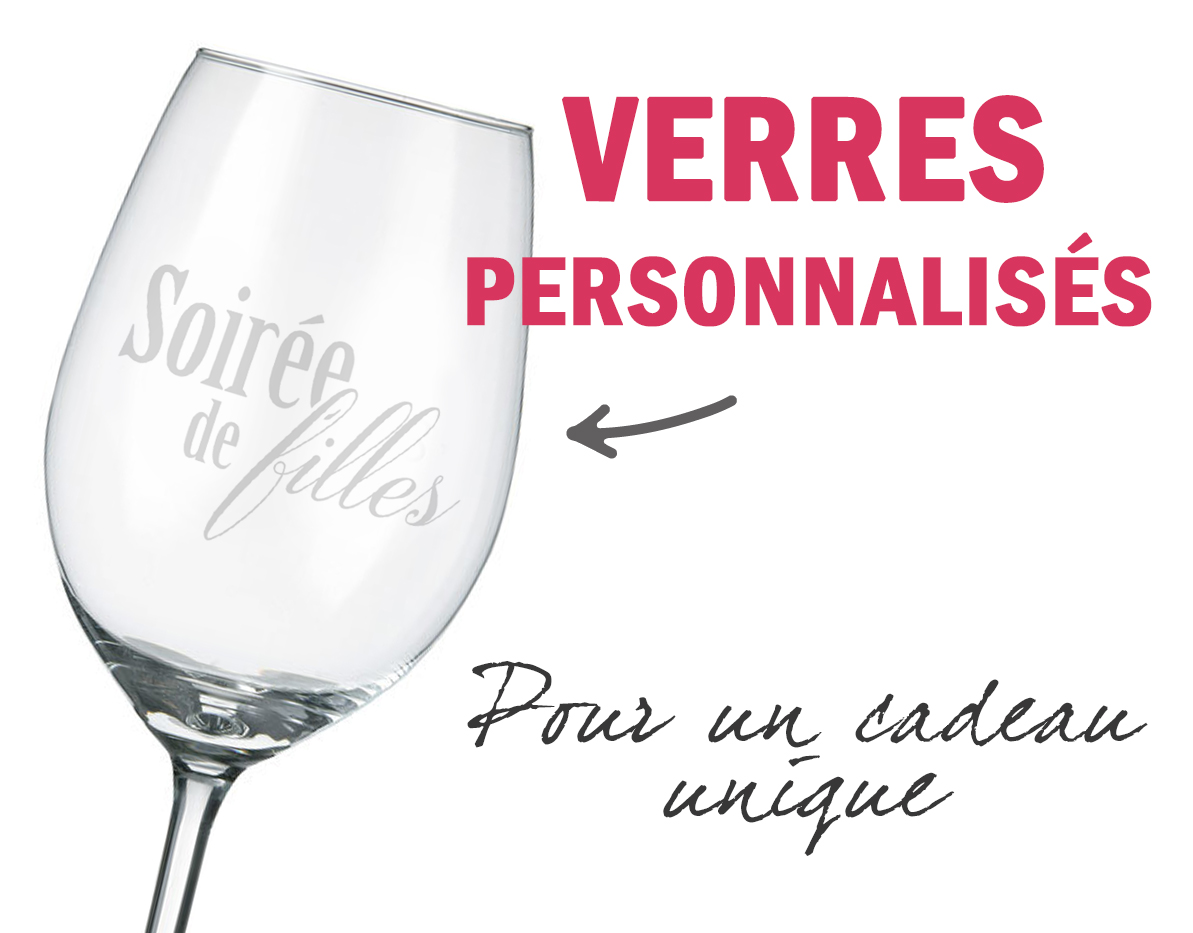 Verre inox personnalisé avec votre phrase - Aquavin - AV Gravure